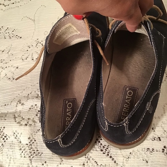 Ferrato | Shoes | Ferrato Dark Blue Suede Oxfords | Poshmark